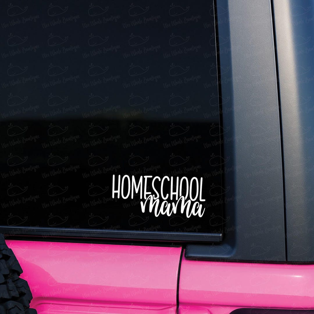 Homeschool Mama Outdoor Vinyl Decal, Homeschool Mom Decal, Homeschool ...