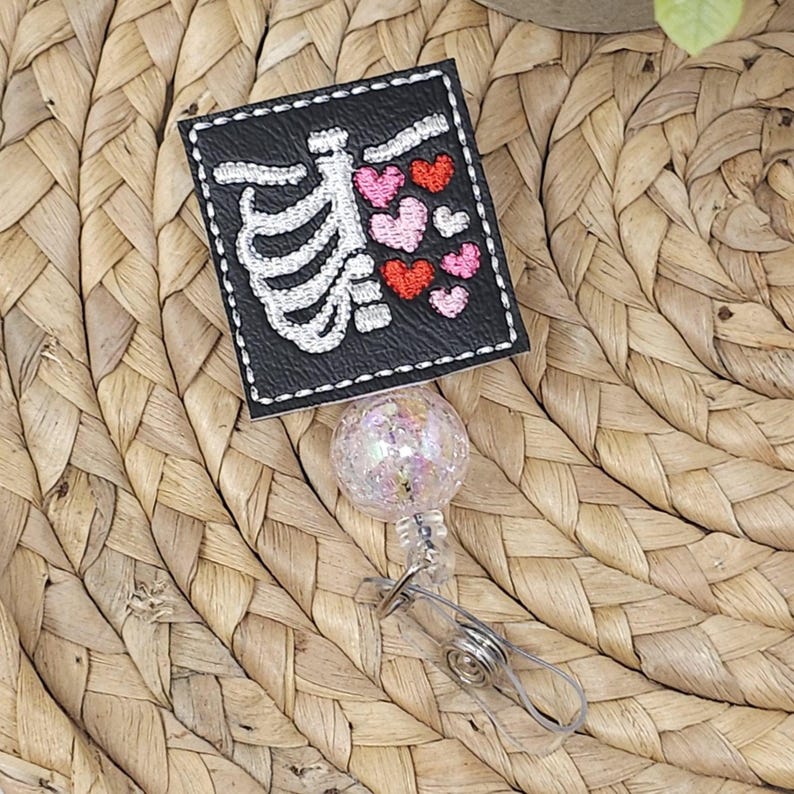 Chest X-ray Retractable Badge Reel, X-ray Badge Holder, Radiology, X ...
