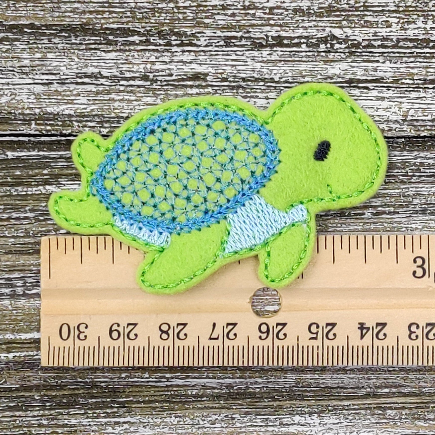 Green and Blue Sea Turtle Hair Clips Felt Sea Turtle Hair - Etsy