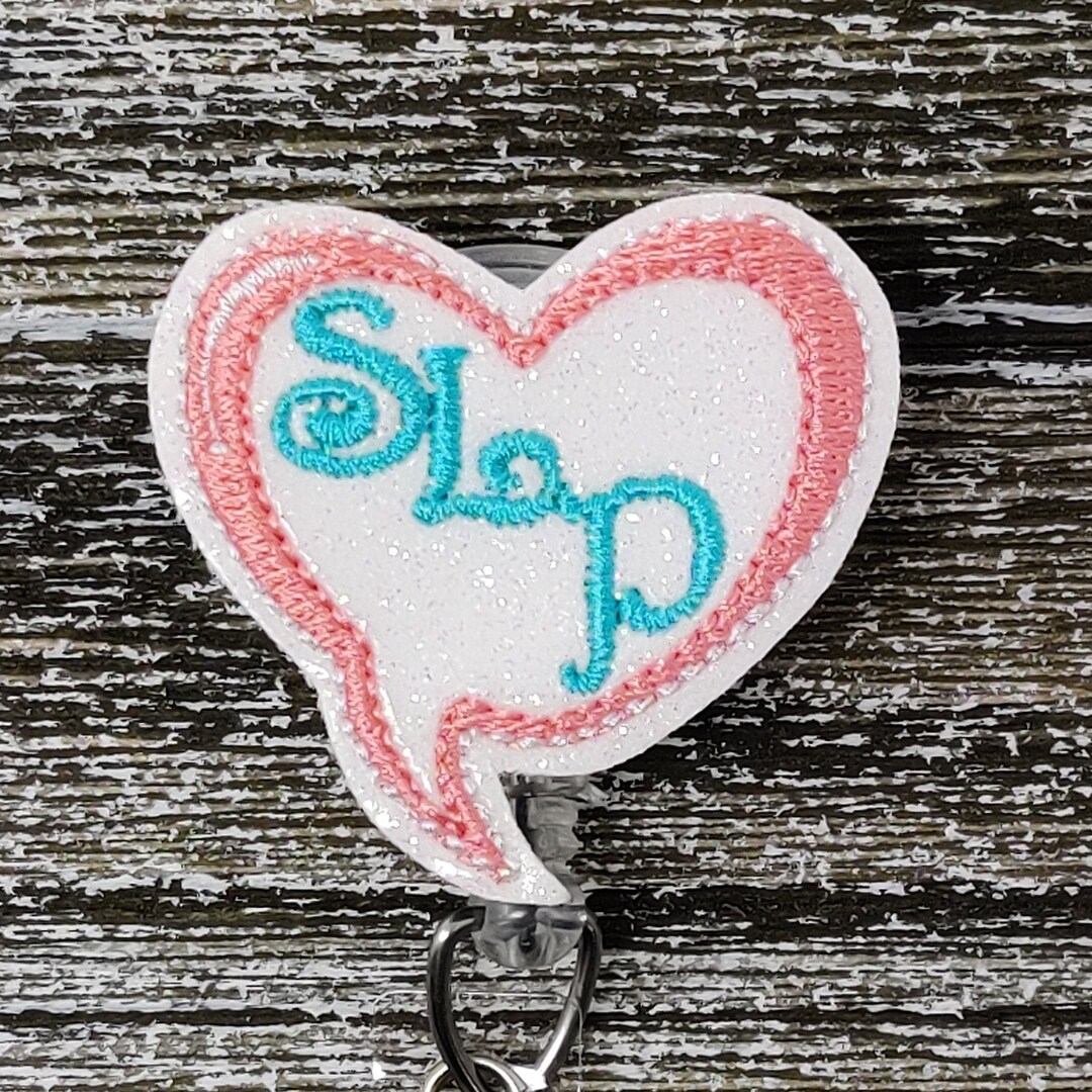 Speech-language Pathologist Badge Holder SLP Badge Holder - Etsy