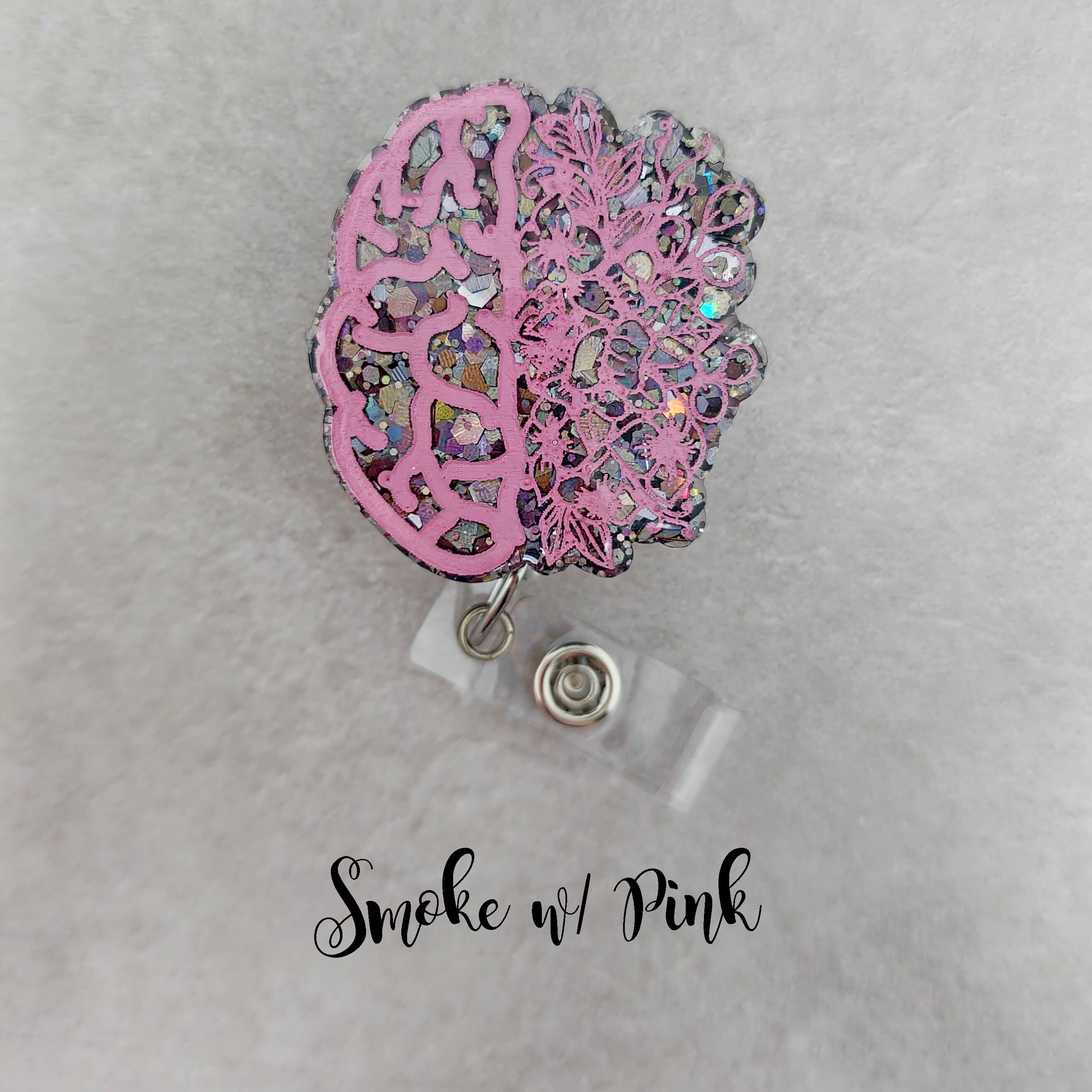 Resin Brain Badge Holder, Brain Badge Holder, Brain Badge Reel ...