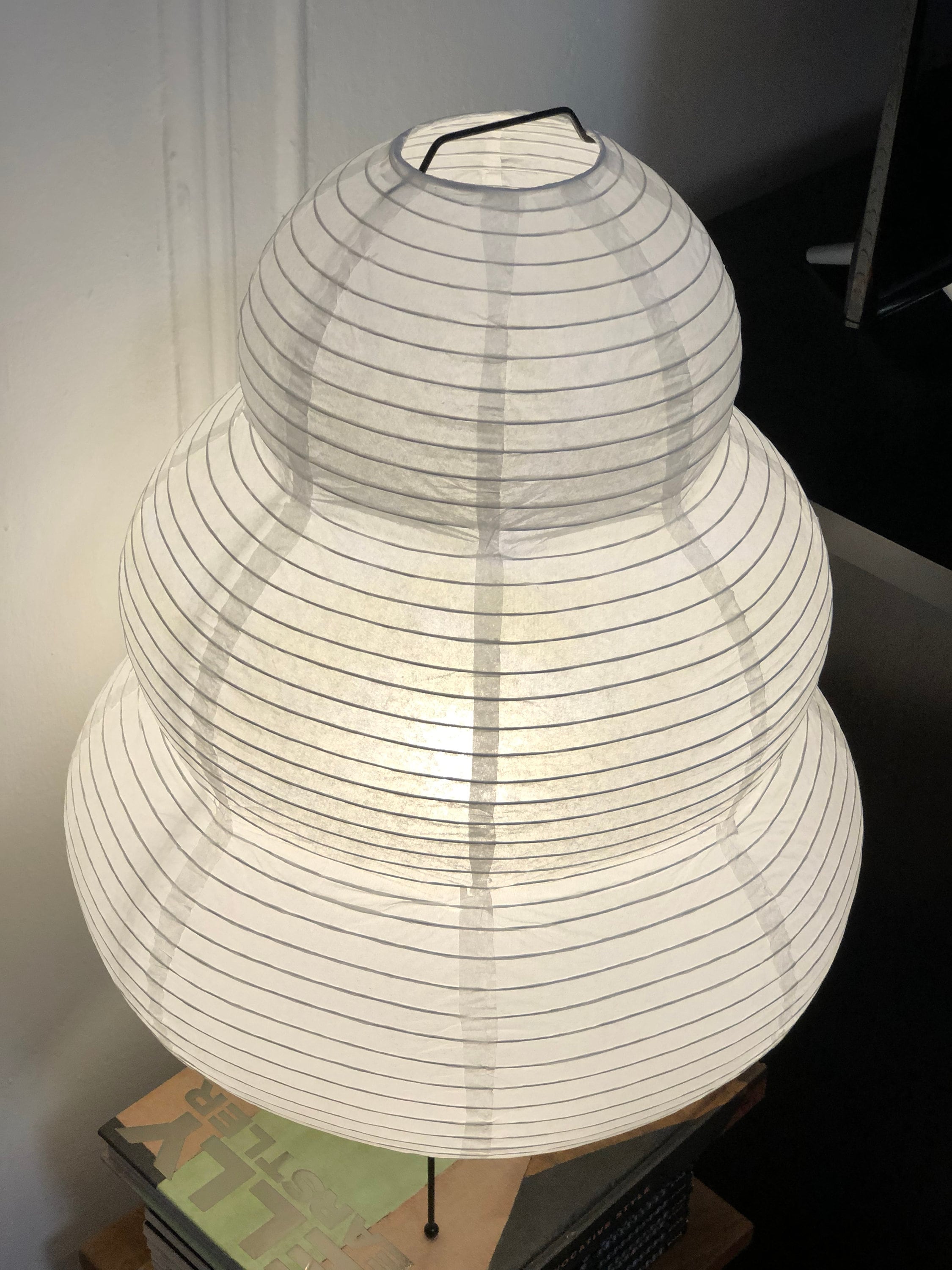 Japanese Paper Lamp Noguchi Akari Inspired Light With Bulb - Etsy