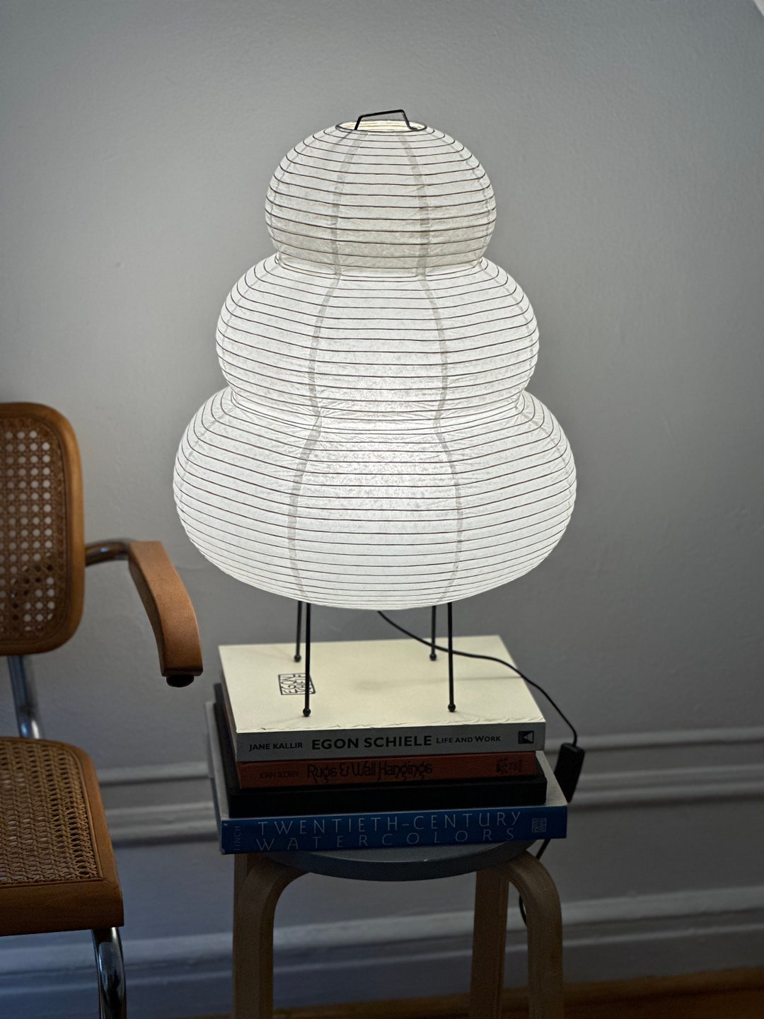 Japanese Paper Lamp Noguchi Akari Inspired Light With Bulb Included - Etsy