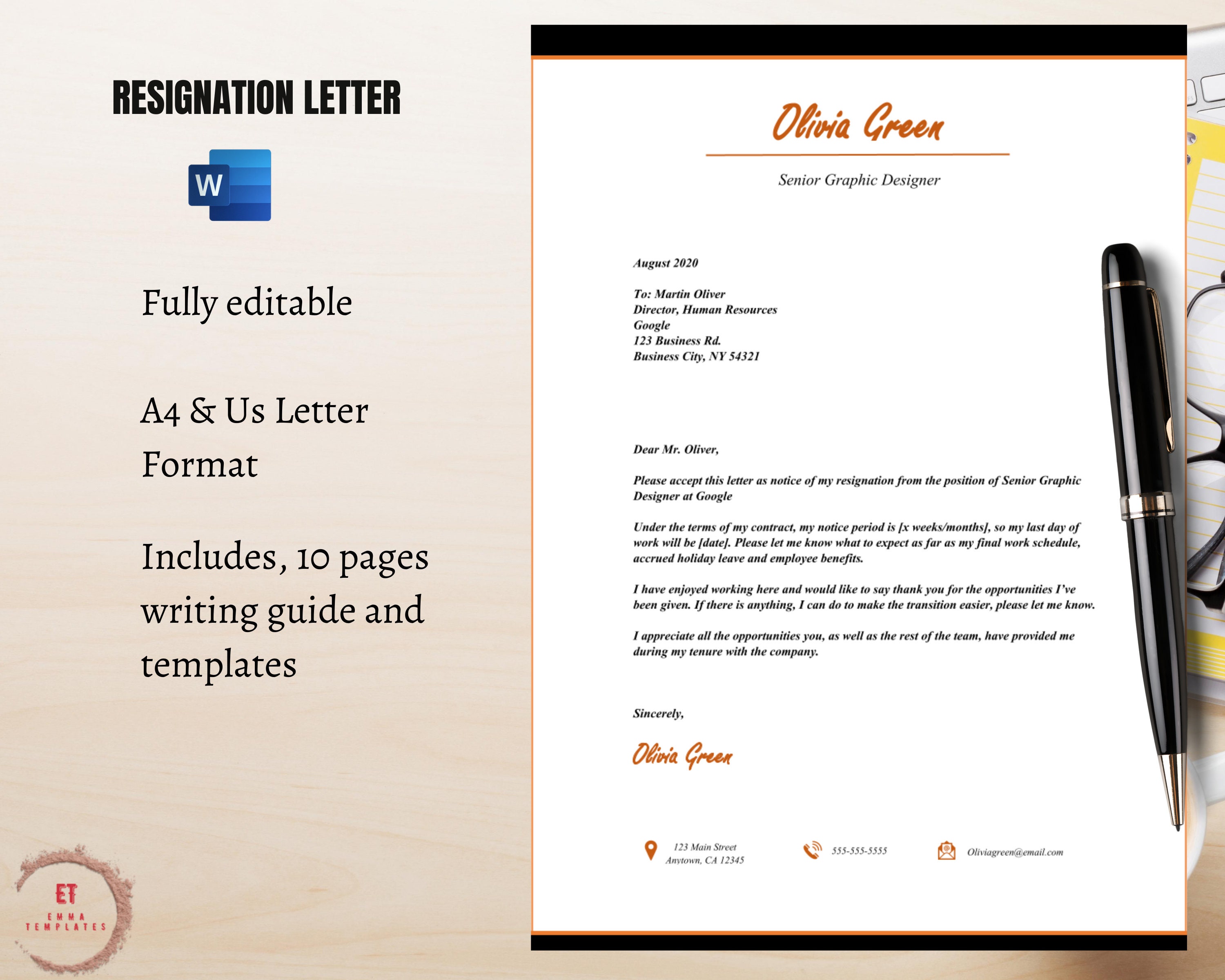 Resignation Letter | Resignation Notice | Termination Letter | Letter ...