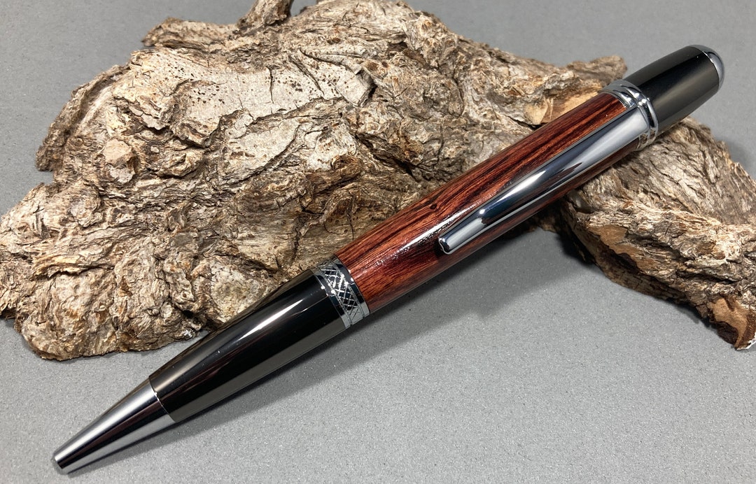 Sharp Ballpoint Pen Appointed With Chrome and Gun Metal With Kingwood ...