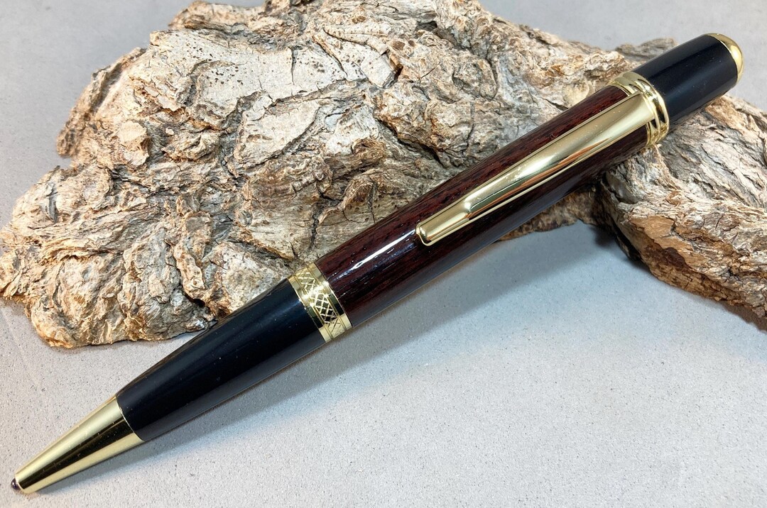 Classy Indian Rosewood Ballpoint Pen Appointed in 24K Gold, (#2453) - Etsy
