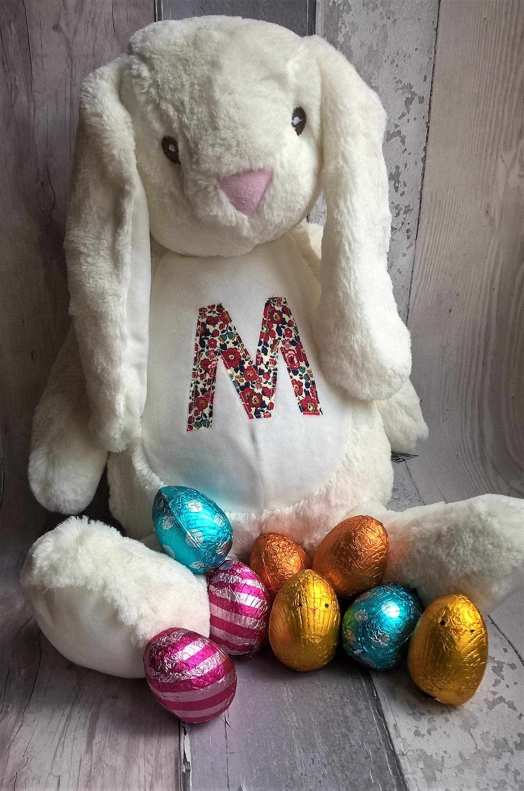 Personalised Soft Toy / Pyjama Case Bunny With Liberty Fabric - Etsy UK