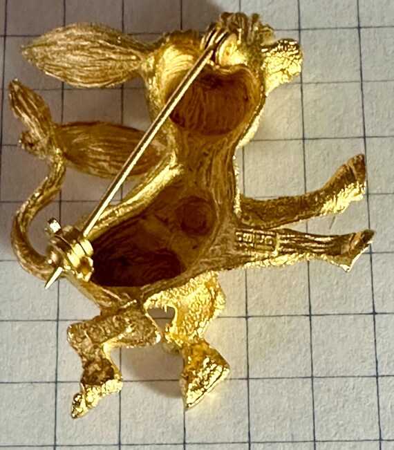 DEMOCRATIC political, running, DONKEY, pin, brooch, v… - Gem
