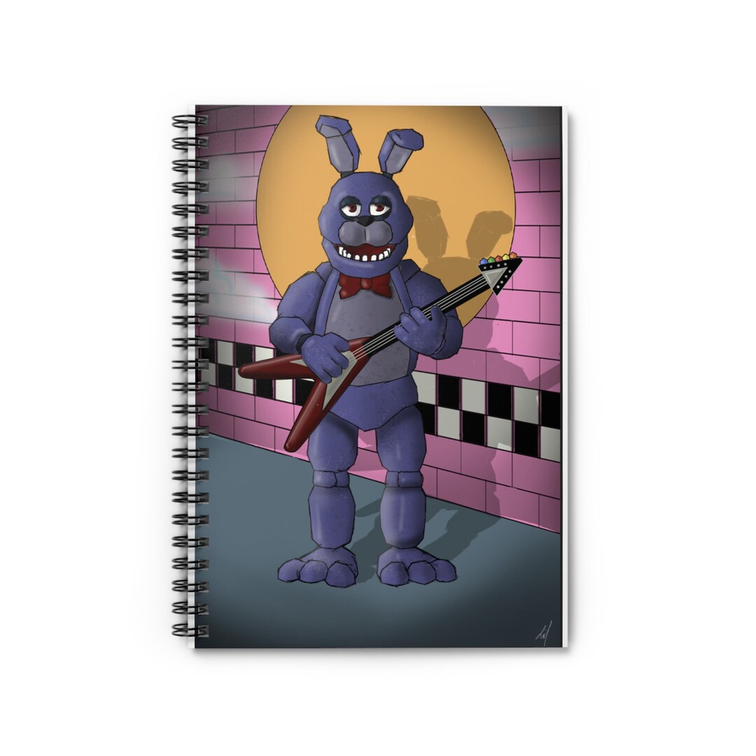 Bonnie FNAF Spiral Notebook College Ruled FNAF Notebook Five - Etsy