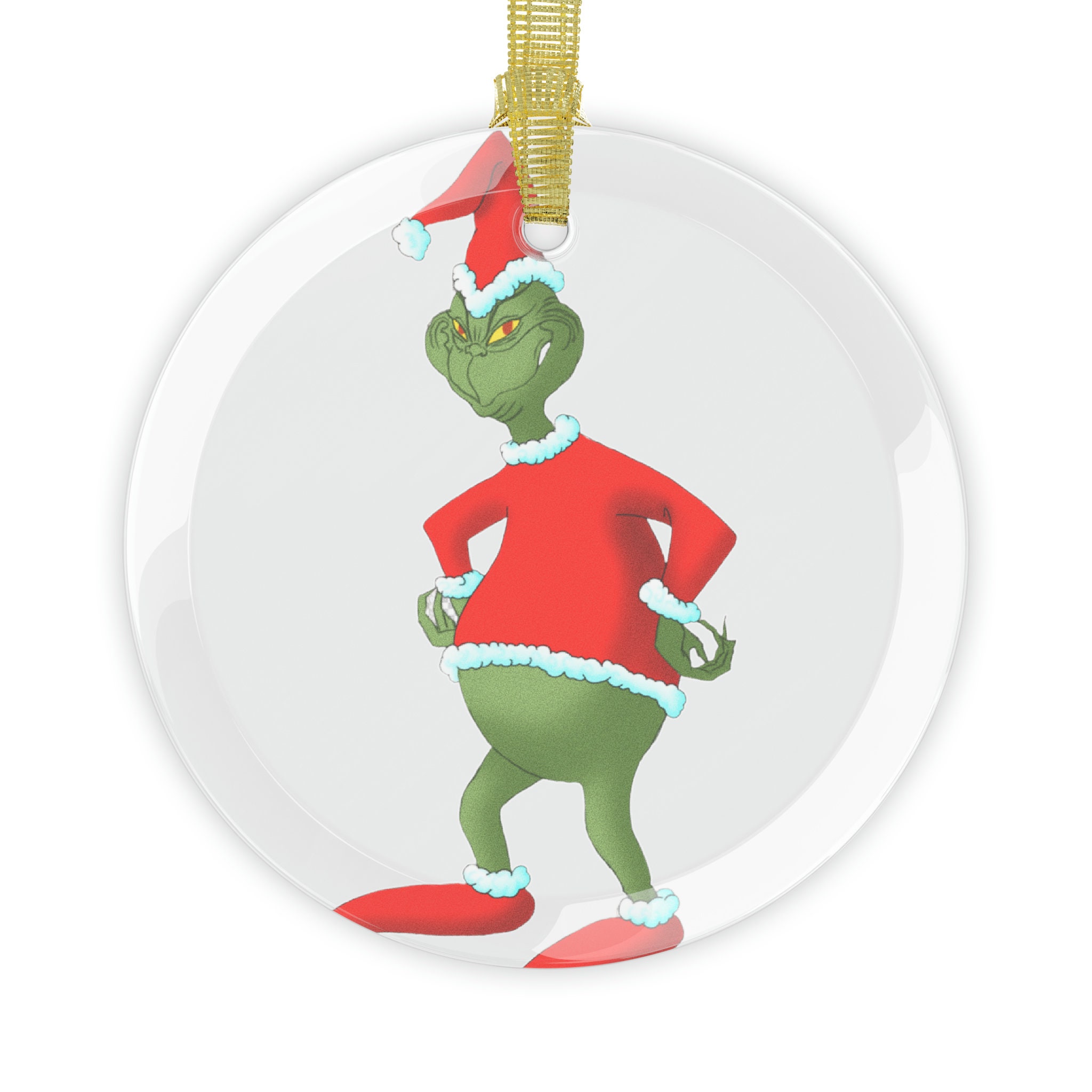 Grinch Glass Ornament the Grinch Who Stole Christmas Ornament - Etsy ...