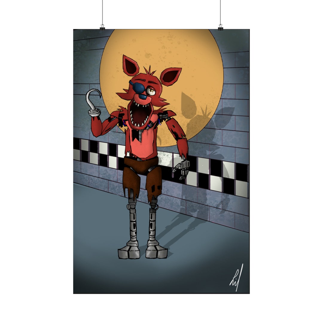 Foxy Vertical Posters FNAF Poster Matte Print FNAF Foxy Poster - Etsy