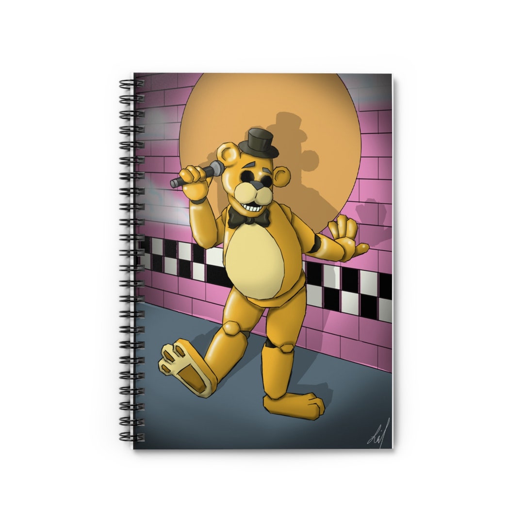 Golden Freddy FNAF Spiral Notebook College Ruled FNAF Notebook - Etsy