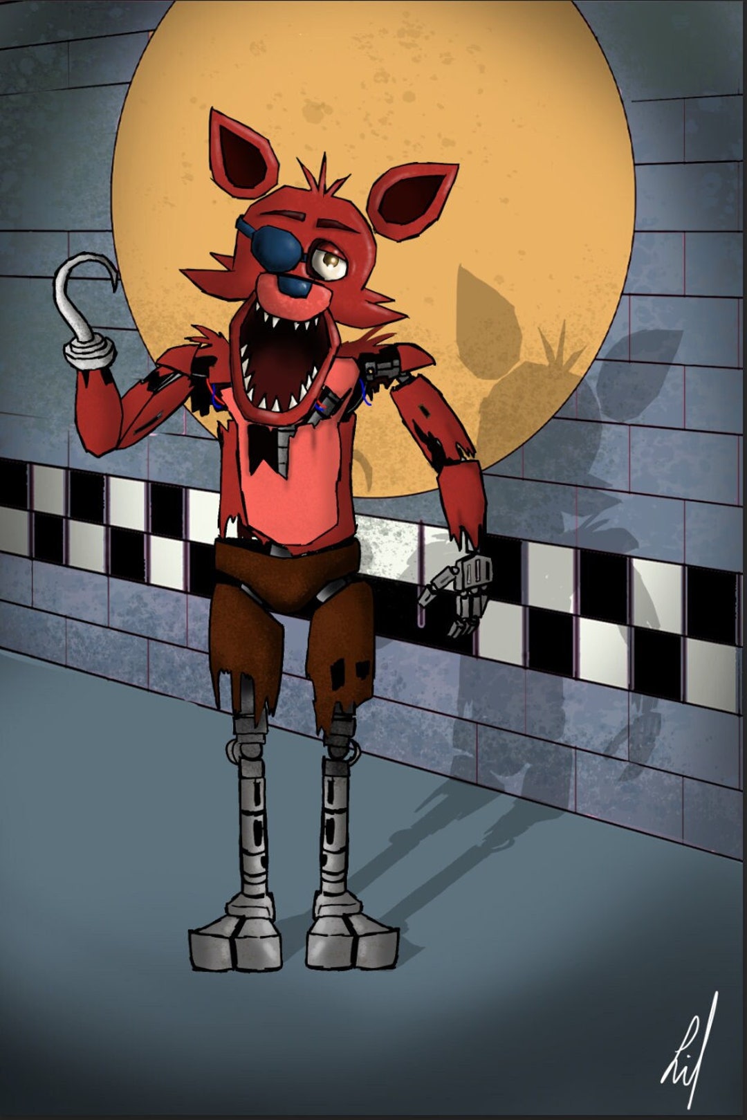Instant Download Foxy Gift FNAF Fanart Five Nights at Freddys - Etsy