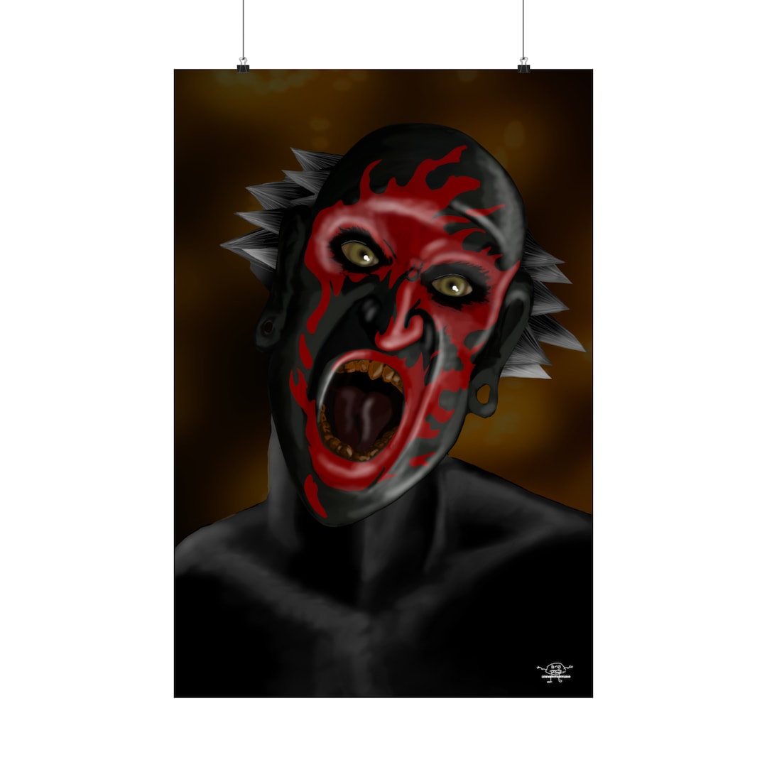 Insidious Poster Horror Gift Red Faced Demon Poster Vertical Poster ...