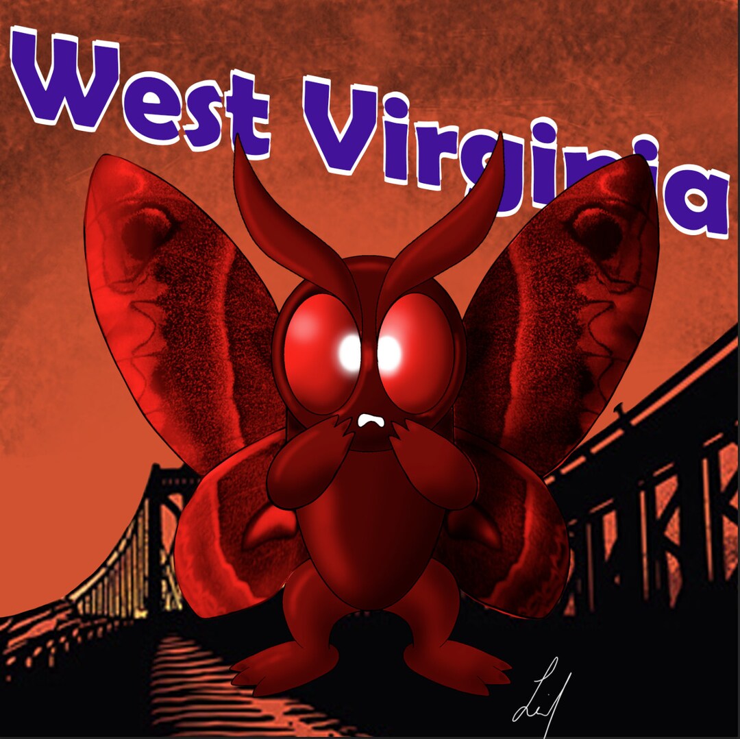 Mothman Instant Digital Gift Cryptid Drawing Legendary - Etsy UK