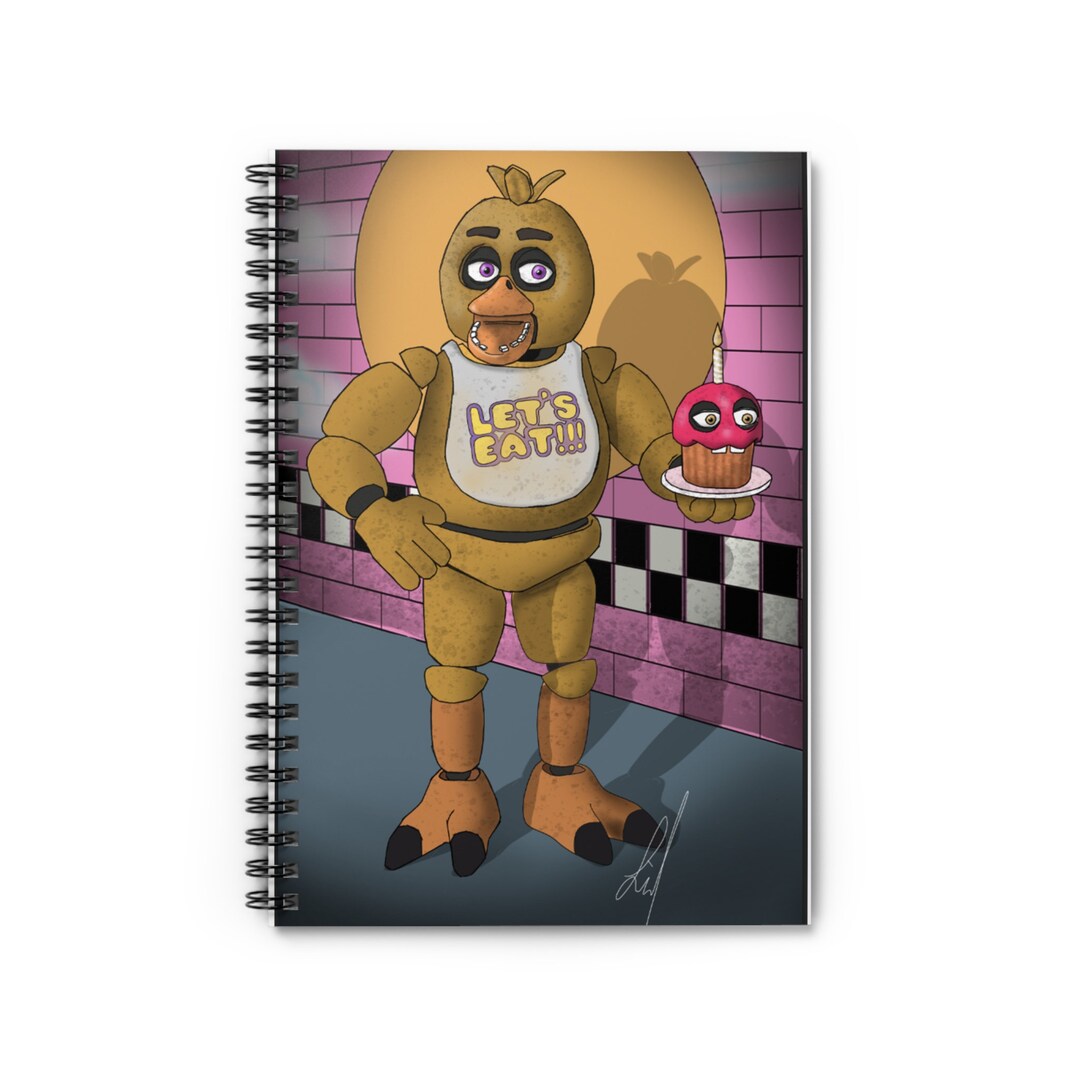 Chica FNAF Spiral Notebook College Ruled FNAF Notebook Five - Etsy