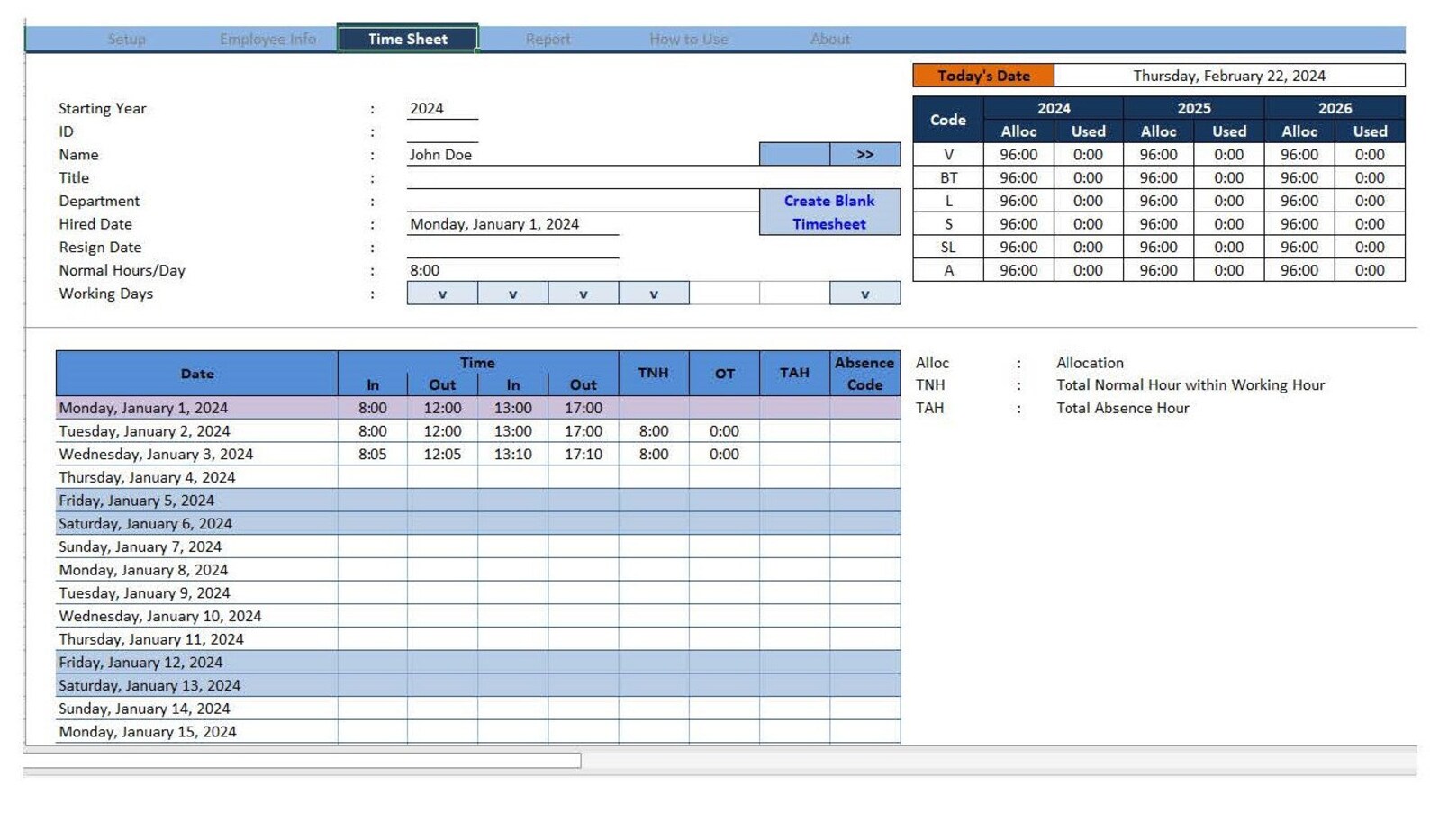 5 Automated Excel Timekeeping Templates & Time Sheet Tools for Business ...