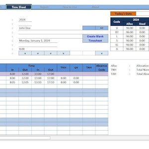 5 Automated Excel Timekeeping Templates & Time Sheet Tools for Business ...