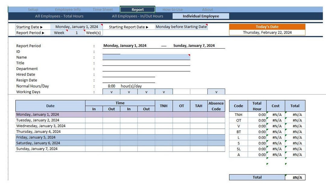 5 Automated Excel Timekeeping Templates & Time Sheet Tools for Business ...
