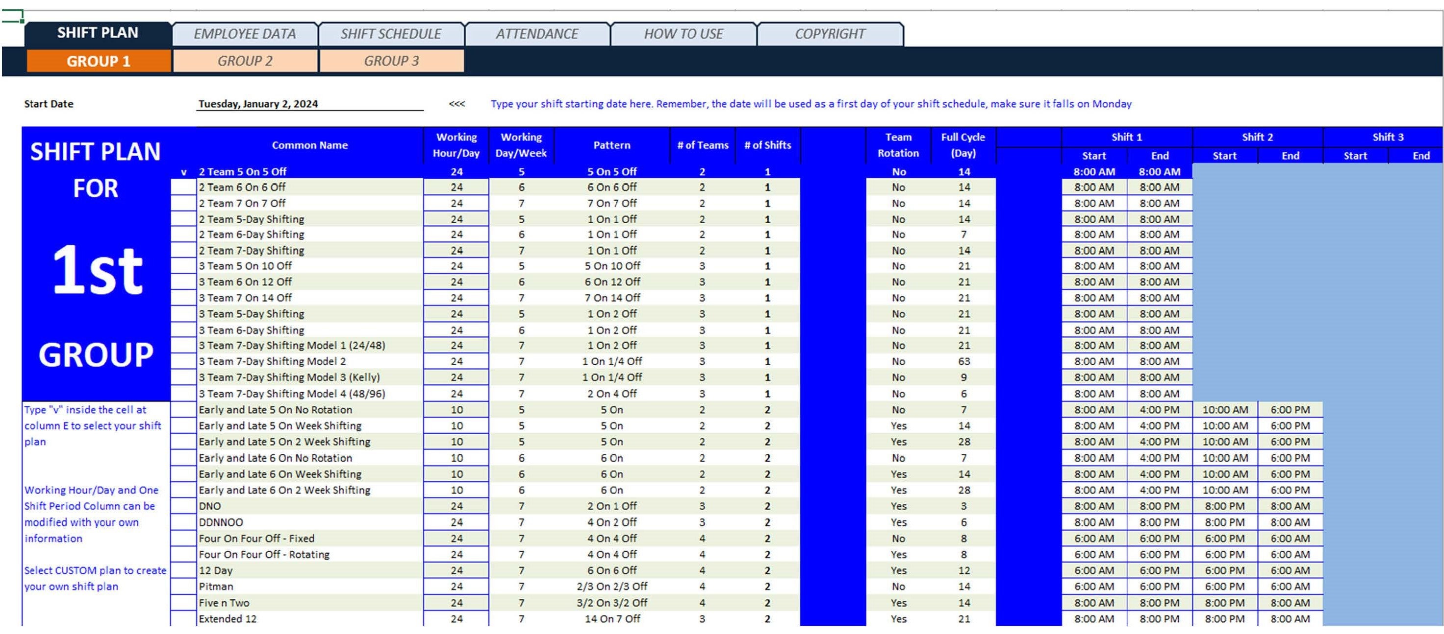 11 Excel WFM Templates & Tools for Business, Staffing, HR, Tracking ...