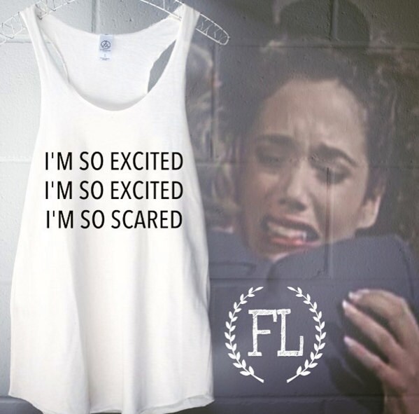 I'm so EXCITED, I'm so EXCITED, I'm so SCARED: Tank in Heather White ...