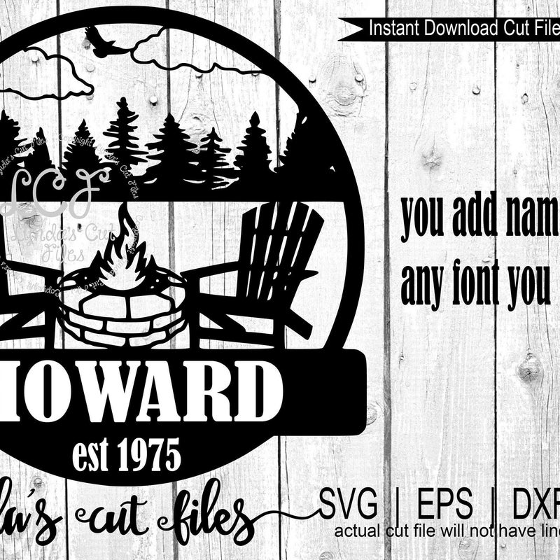 Personalized Fire Pit Svg - Etsy