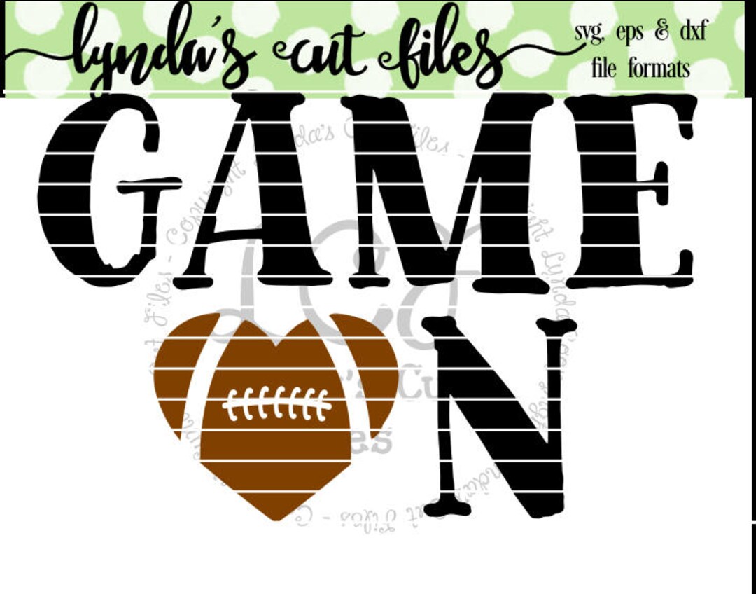 Game On// Football//svg/eps//dxf File - Etsy