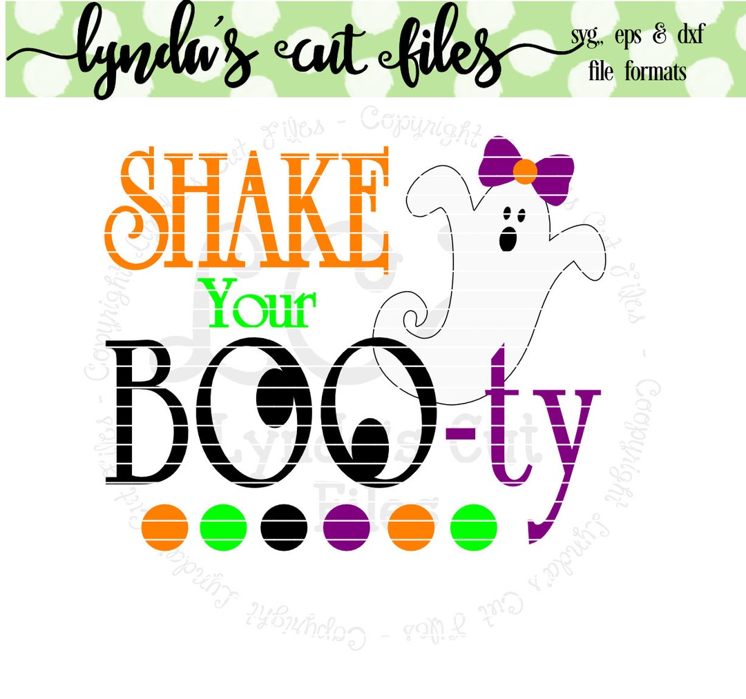 Shake Your Boo-ty//halloween//svg/eps//dxf File - Etsy