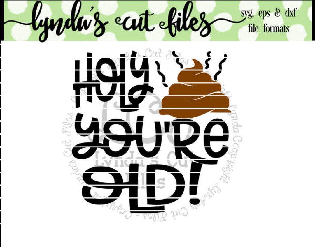 Holy Crap Your'e Old Toilet Paper/poop/crap/eps/svg/dxf File - Etsy