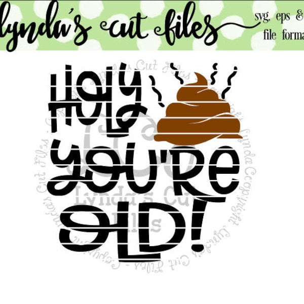 Holy Crap You're Old Printable - Etsy