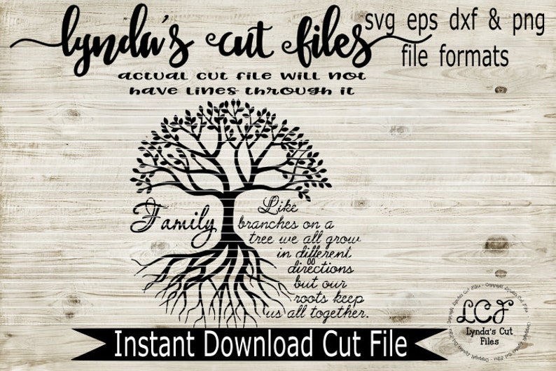 Family Tree SVG/DXF File - Etsy