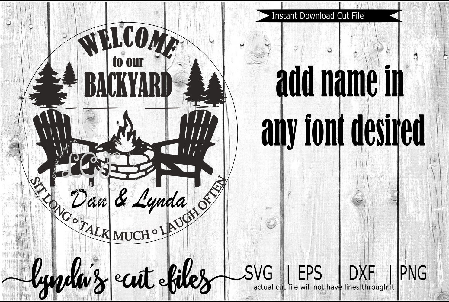 Welcome to Our Backyard//fire Pit Sign//svg/eps//dxf File - Etsy
