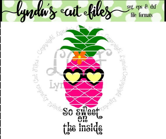 So Sweet//pineapple//summer SVG/EPS/DXF File | Etsy