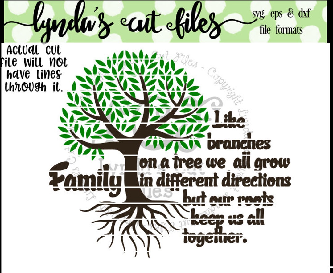 Family Tree V2 SVG/DXF File - Etsy
