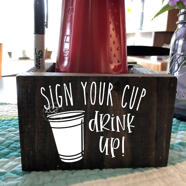Mark Your Cup and Drink Up - Etsy