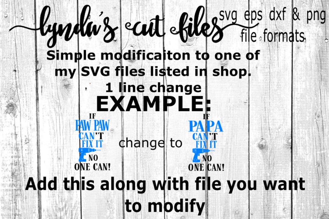 Simple Modification to Svg File// 1 Line//svg/dxf/eps File - Etsy