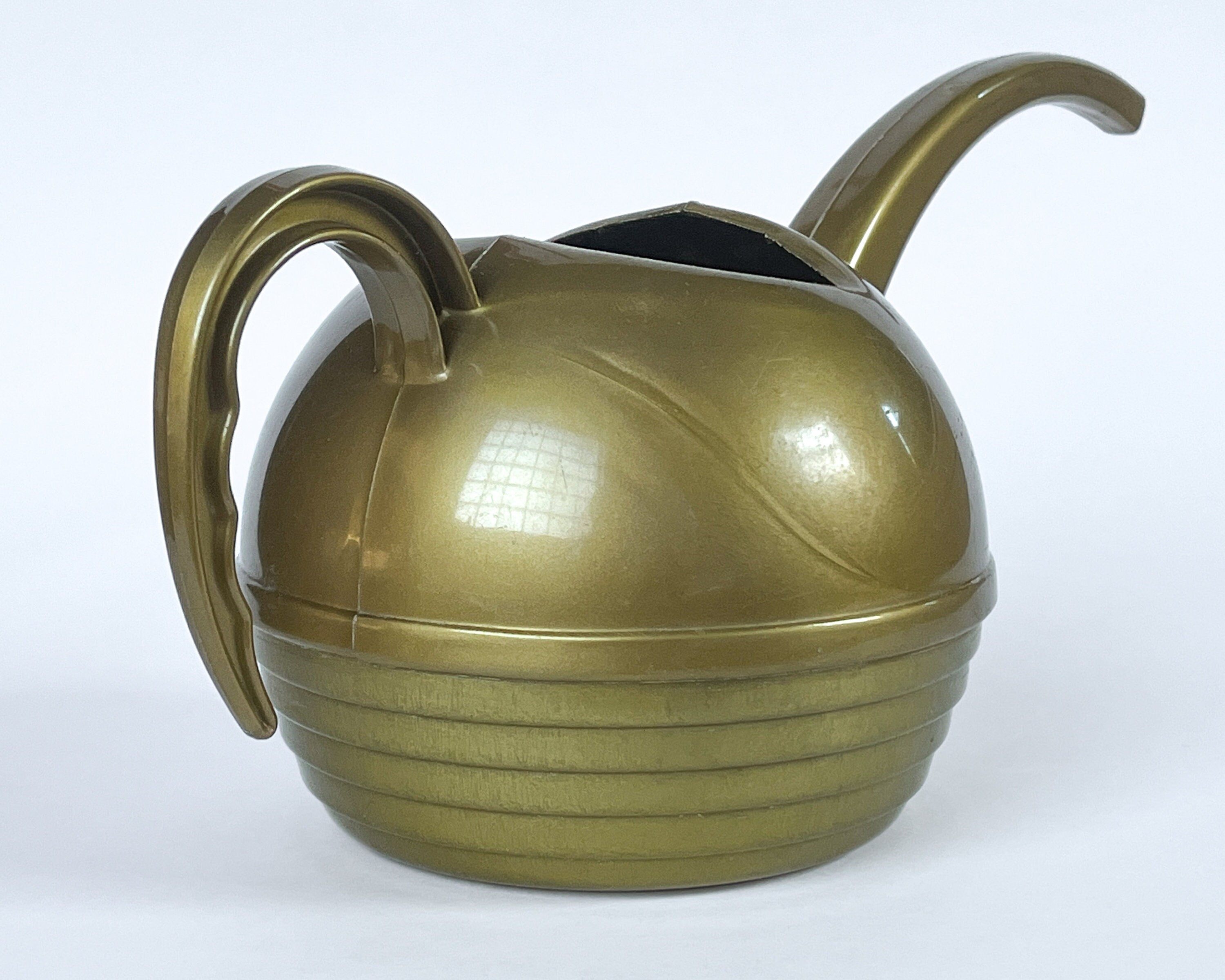 Vintage Mod Lustro Ware Watering Can, Small Gold Plastic Watering ...