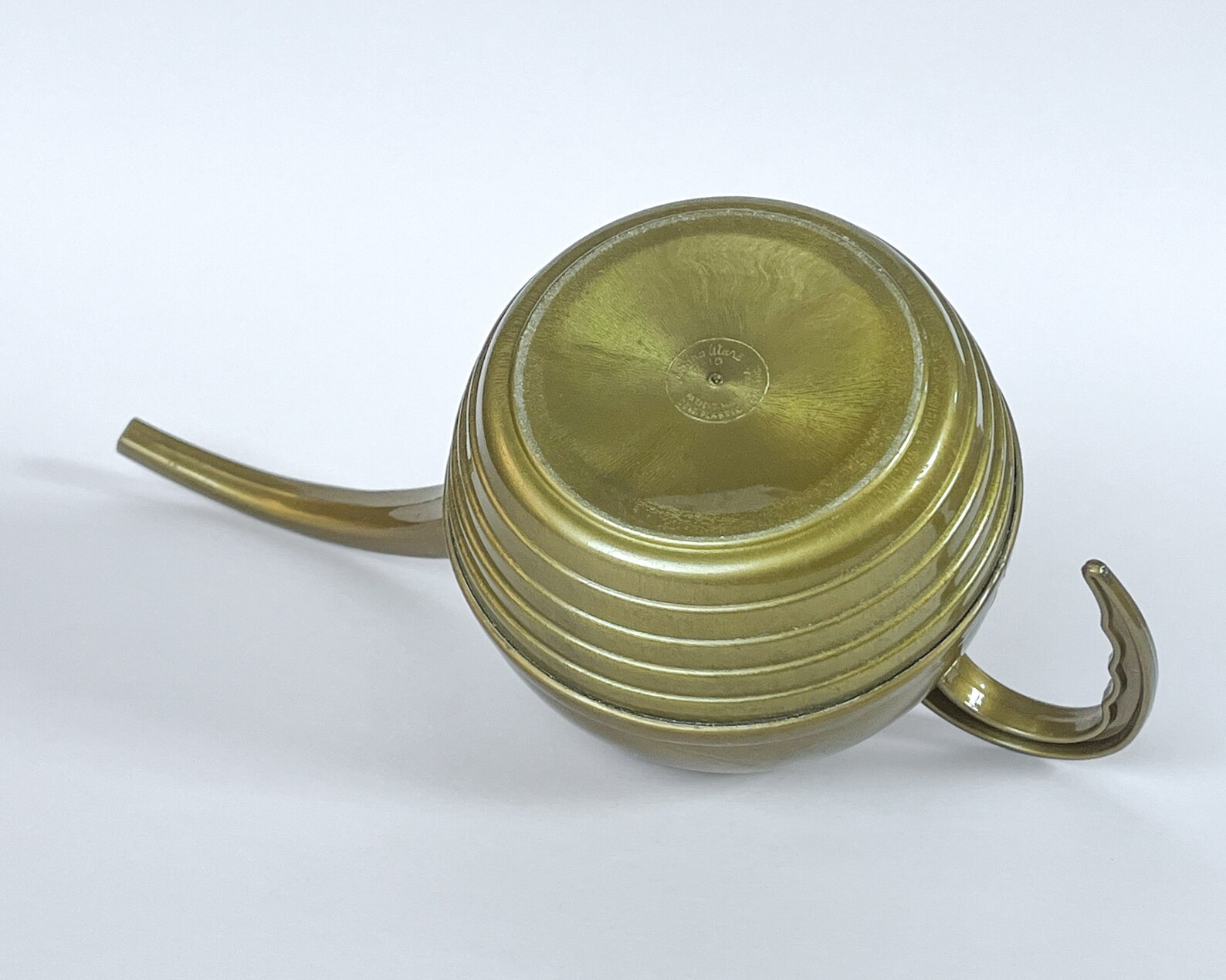 Vintage Mod Lustro Ware Watering Can, Small Gold Plastic Watering ...
