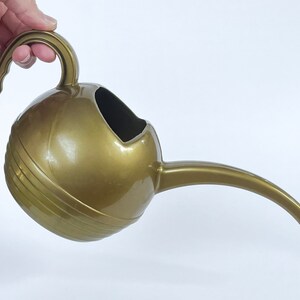 Vintage Mod Lustro Ware Watering Can, Small Gold Plastic Watering ...