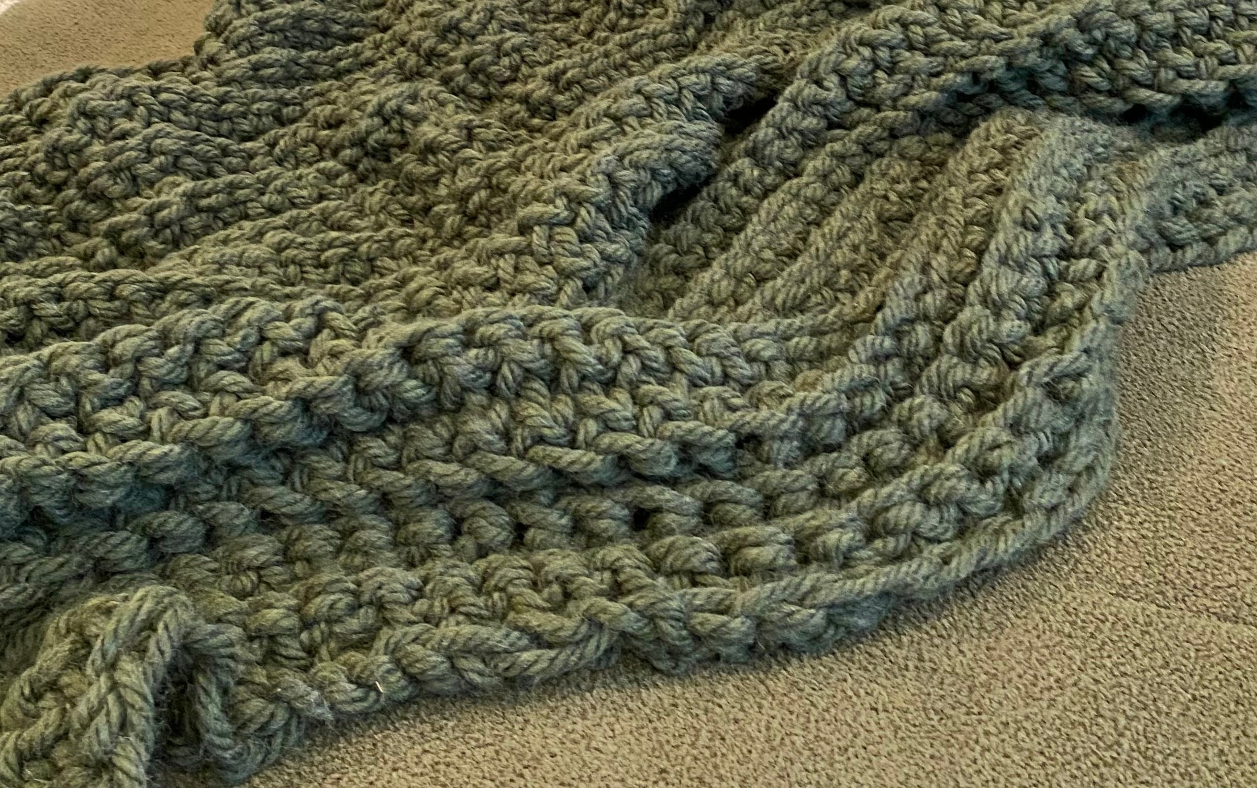 Chunky Crochet Blanket - Etsy