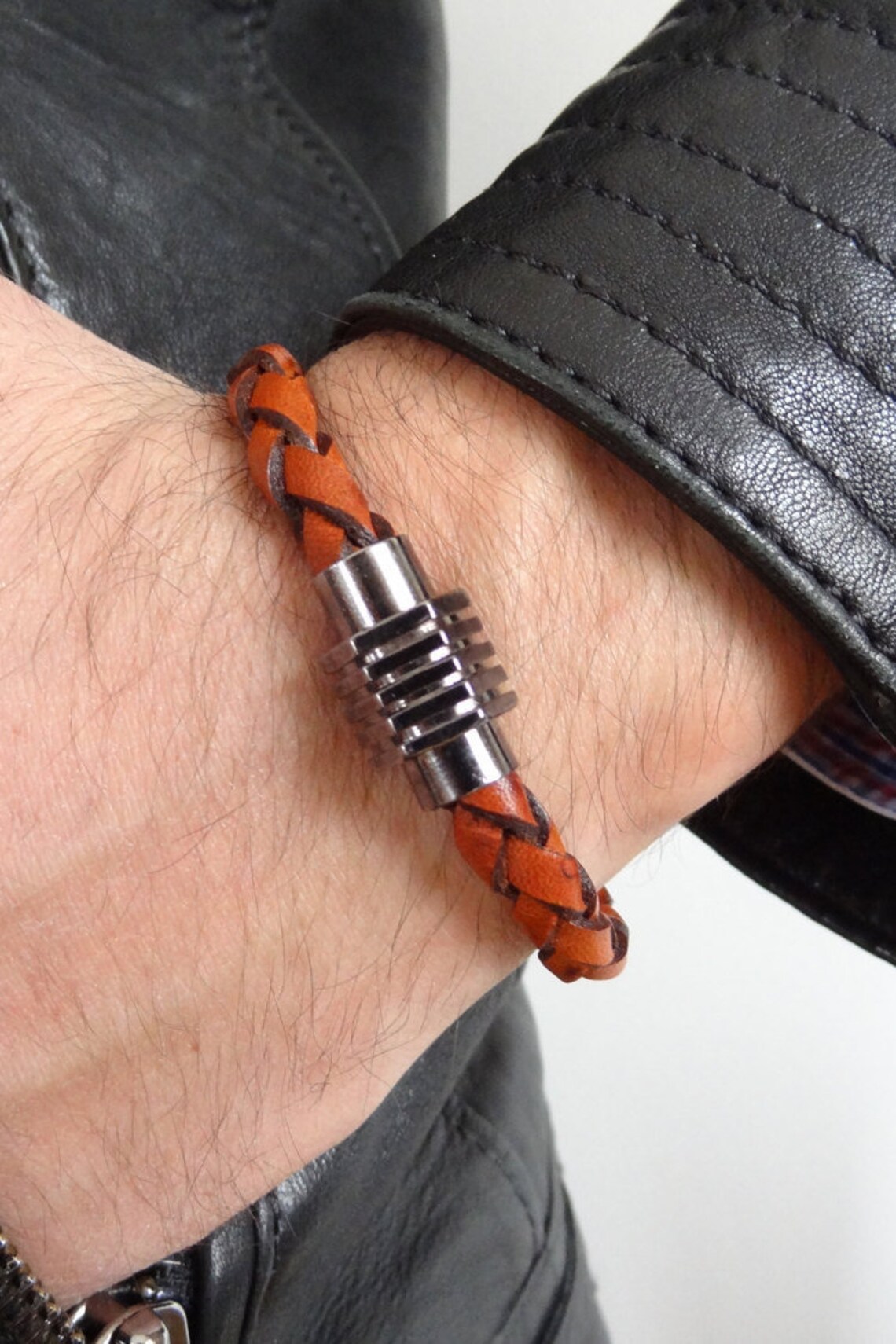 Taba Braided Leather Bracelet, High Quality Leather, Men's Jewelry ...