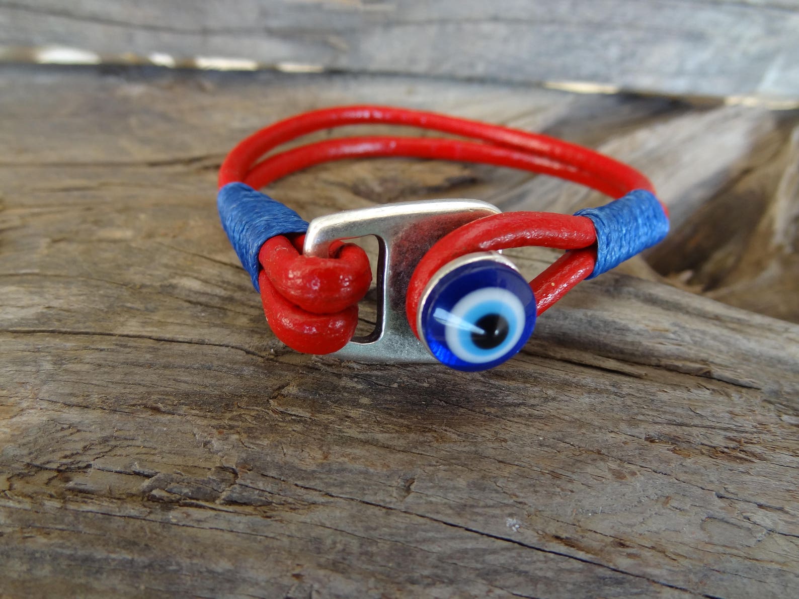 Red Evil Eye Bracelet Women Leather Bracelet Red Leather | Etsy