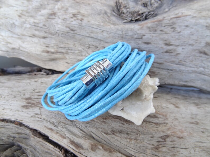 Women Multi Strand Bracelet Turquoise Leather Look Rope With - Etsy