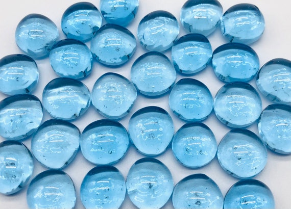16mm 5/8 Flat Glass Marbles Sky Blue Transparent Glass | Etsy