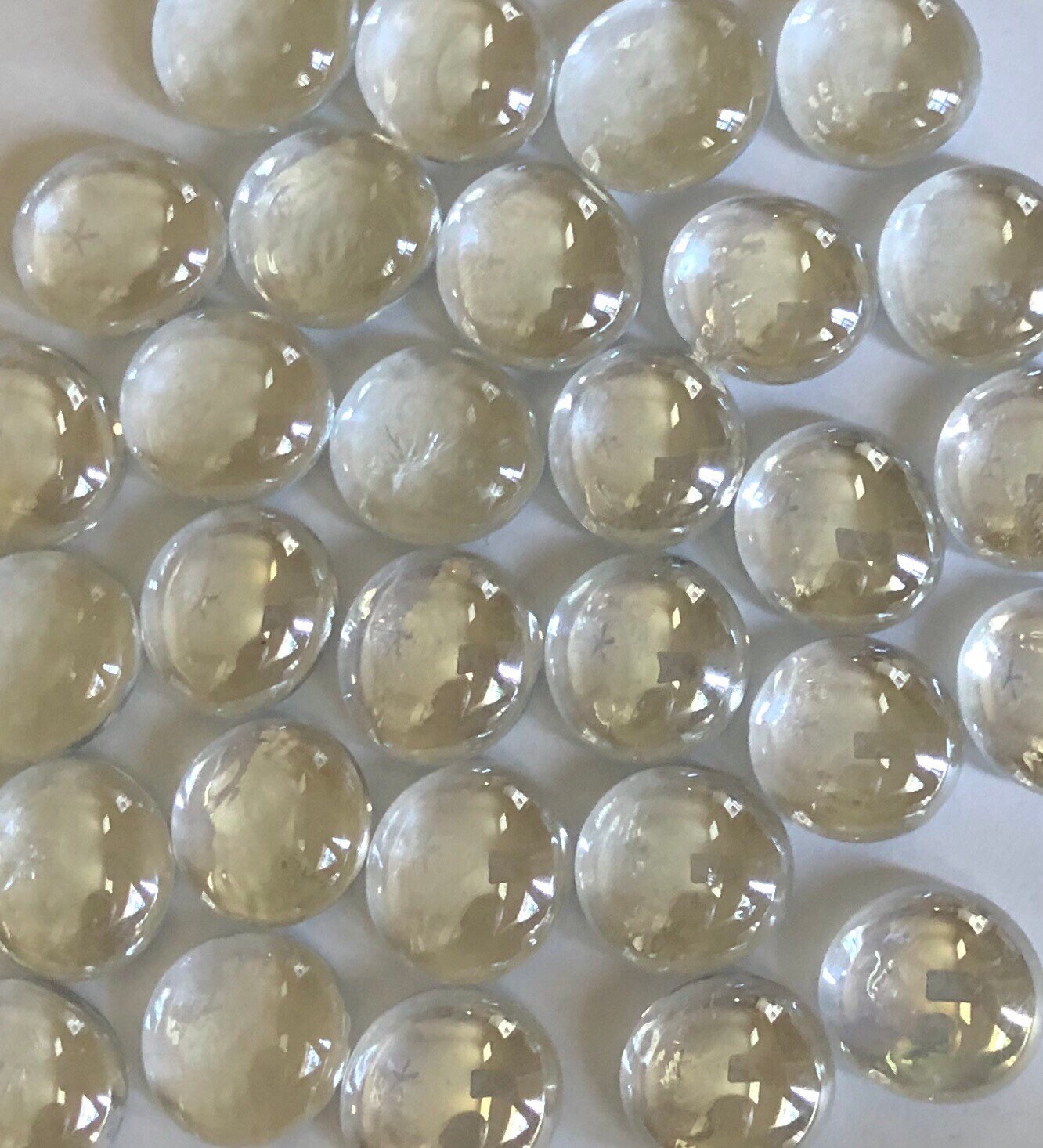 19mm 3/4 Flat Glass Marbles Clear Transparent Glass Gems - Etsy