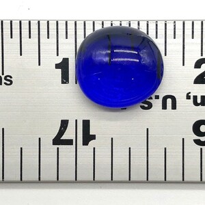 16mm - 5/8” Flat Glass Marbles, Royal Blue Transparent, Glass Gems ...