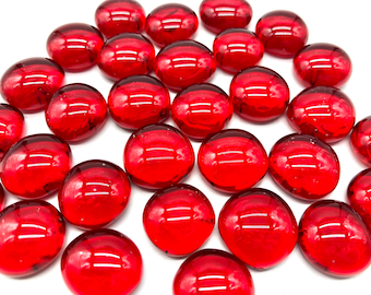 Red Glass Nuggets | Etsy