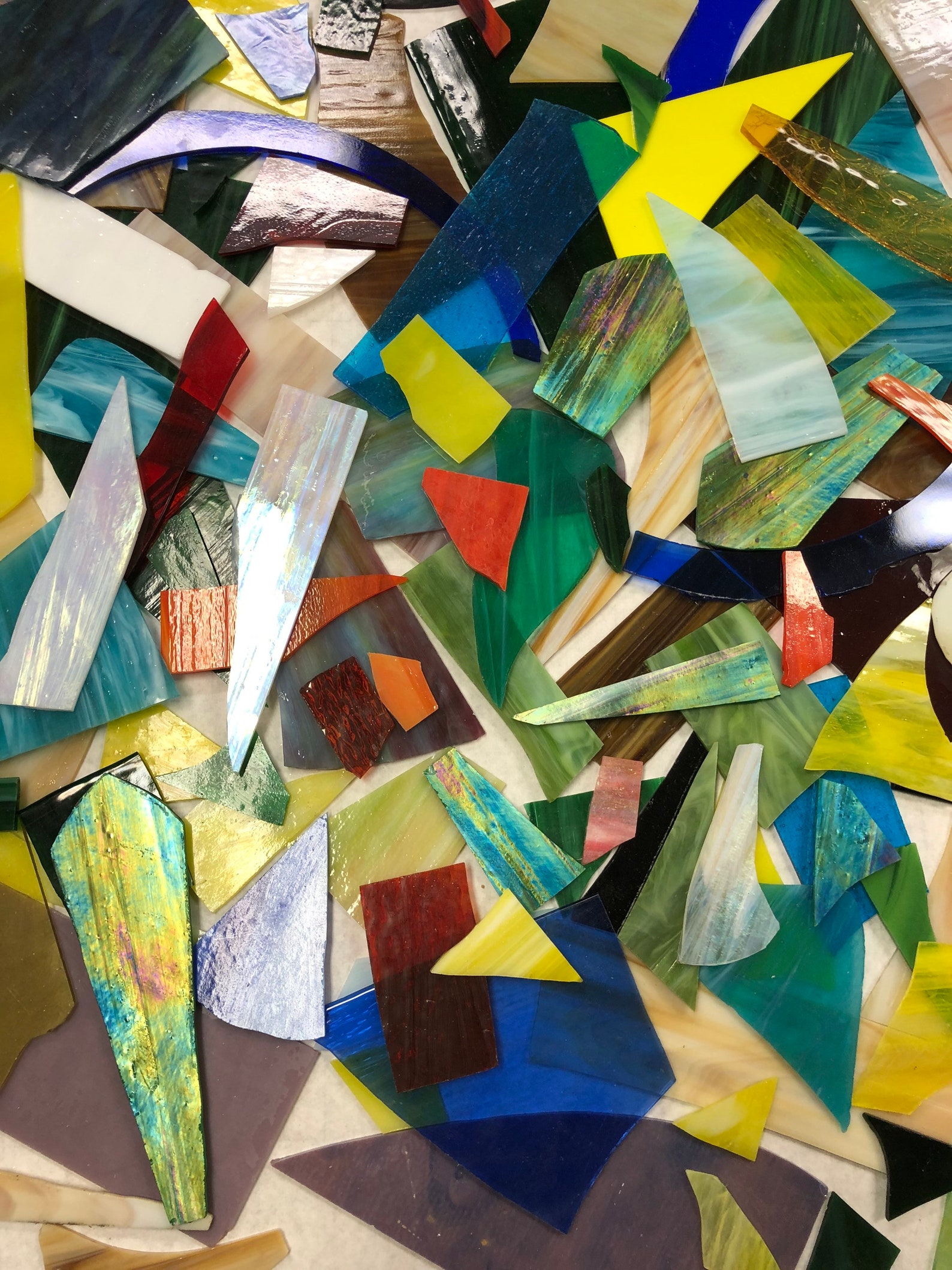 Stained Glass 10 Lbs Scrap Glass Variety Pack Mosaic Glass - Etsy