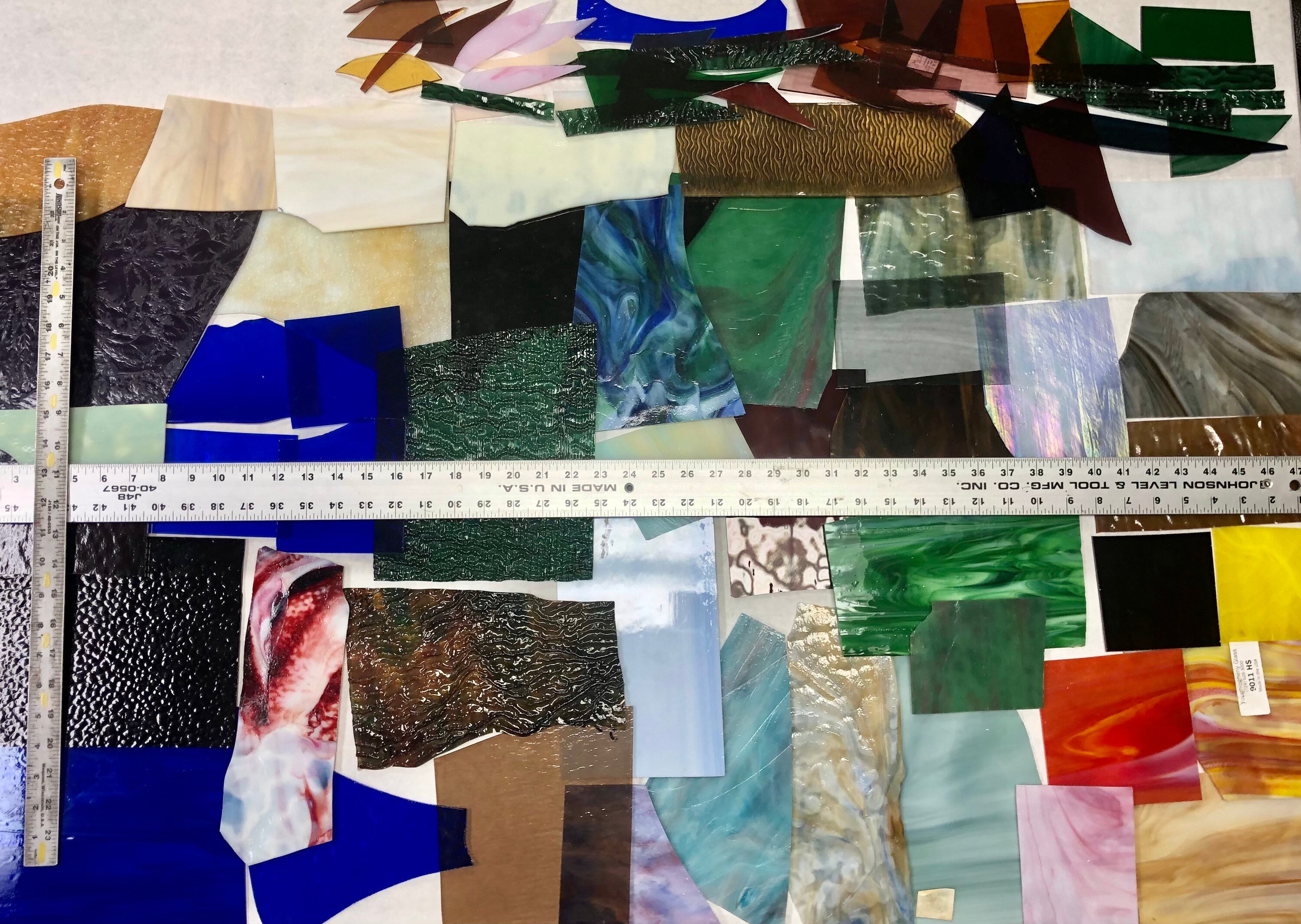 PREMIUM 15 Lbs Stained Glass Large Scrap Glass Variety Pack, Mosaic ...