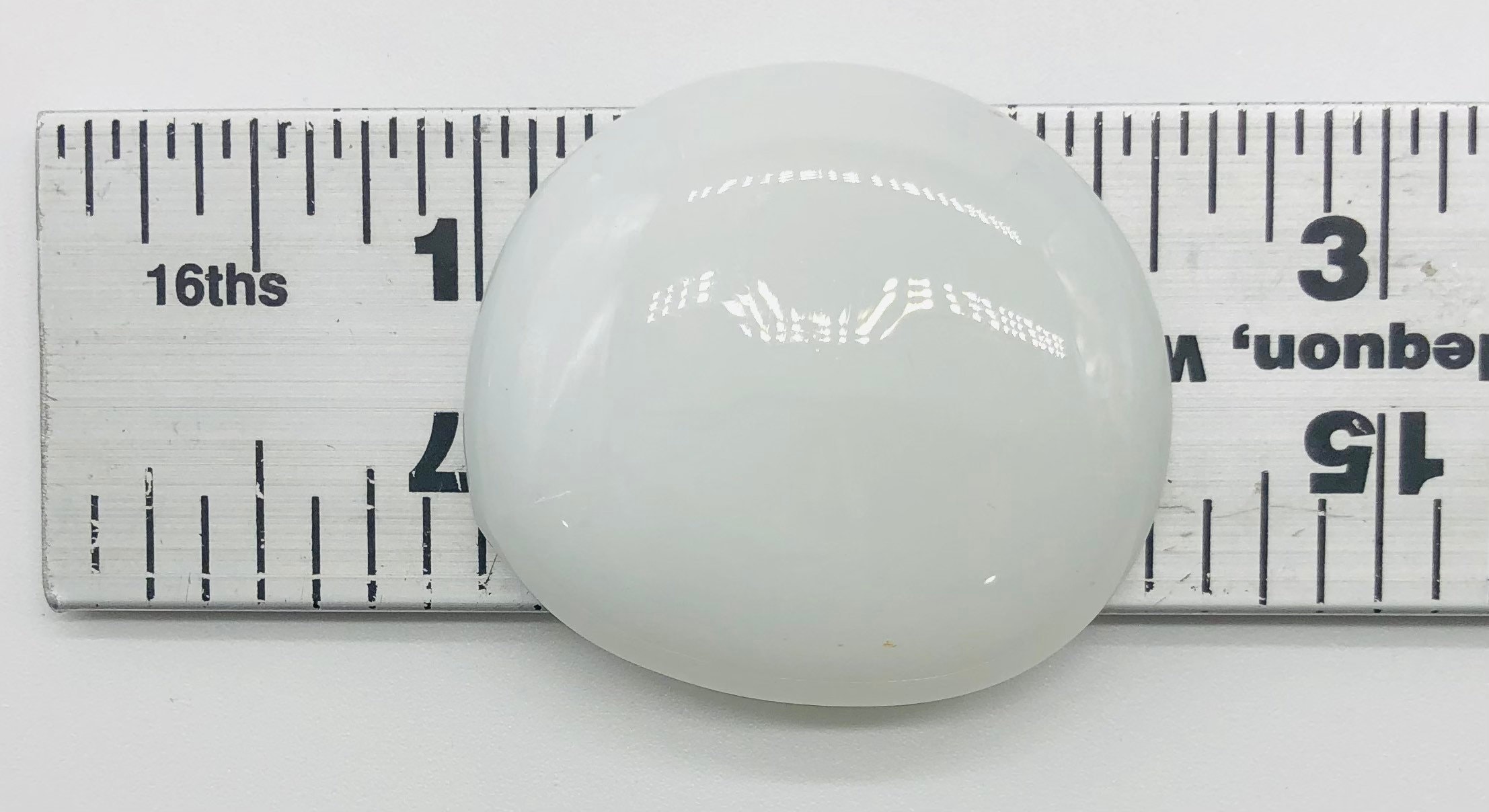 Large Flat Glass Marbles White Opaque Glass Gems Cabochons - Etsy